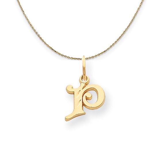Black Bow Jewelry Co. | Jewelry | 4k Yellow Gold Isabelle Mini Letter P ...